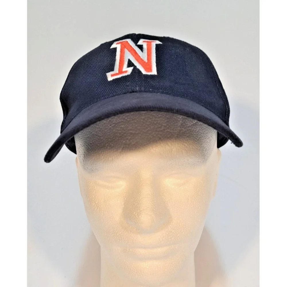 Nissun | Accessories | Nissun Cap Navy Blue Embroidered Varsity Letter ...